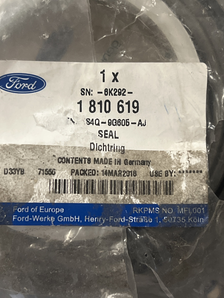 1810619 Сальник ТНВД / LYNX 1,8 Diesel Ford | Запчасти на DRIVE2