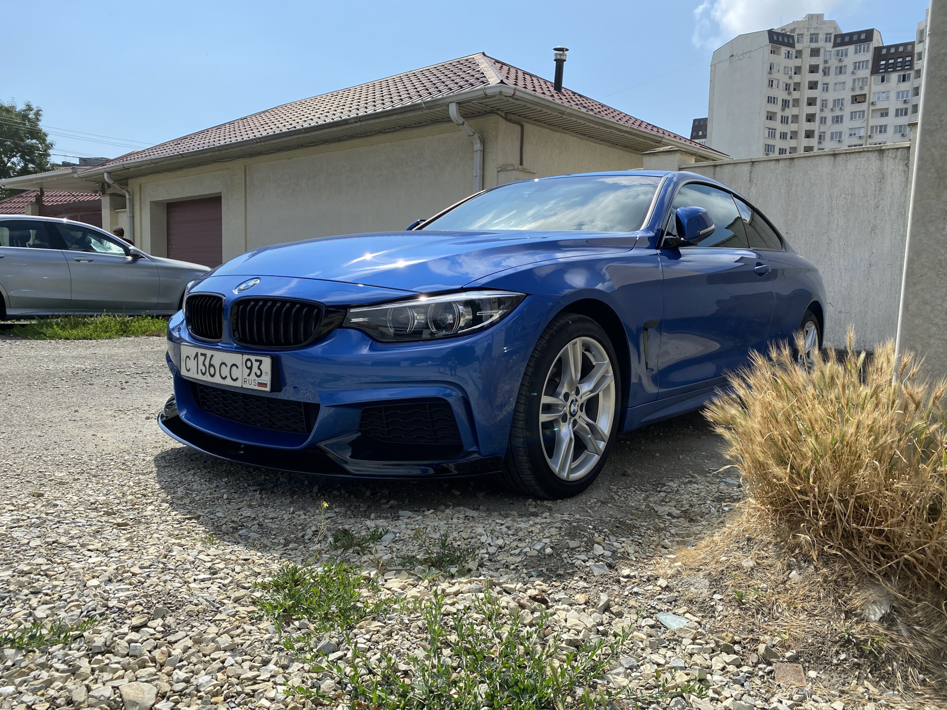 ПТФ OFF и передний сплиттер — BMW 4 series (F32), 2 л, 2018 года ...