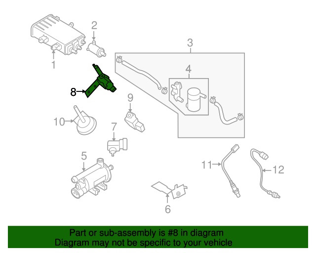 283242G000 Обратный клапан системы рециркуляции выхлопных газов KIA ...