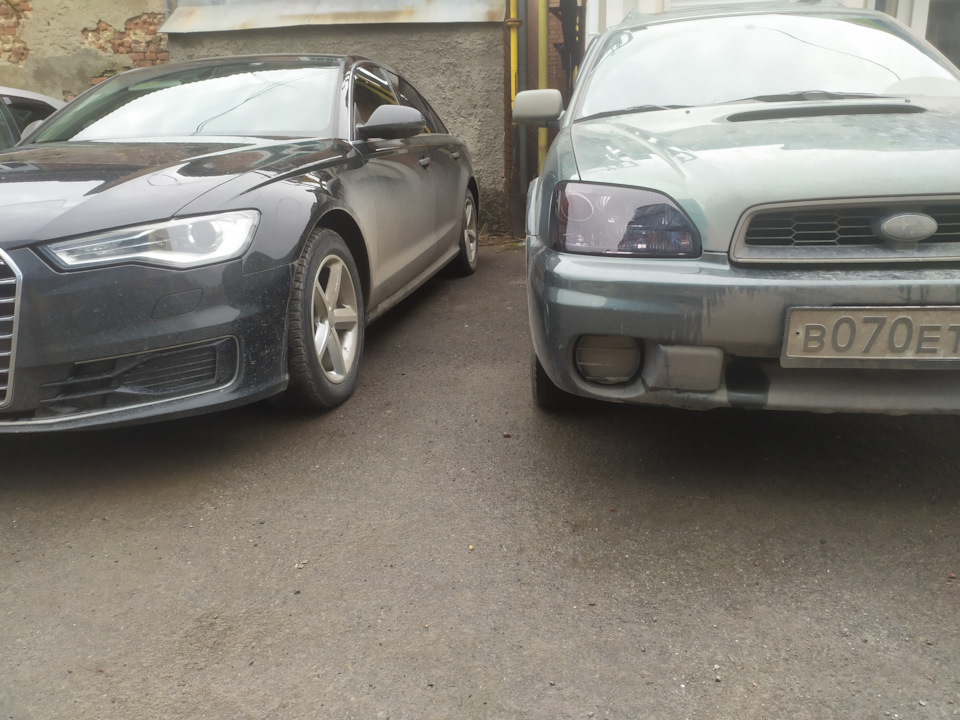 Фотохромная пленка на фары — Subaru Lancaster (BH), 3 л, 2003 года ...