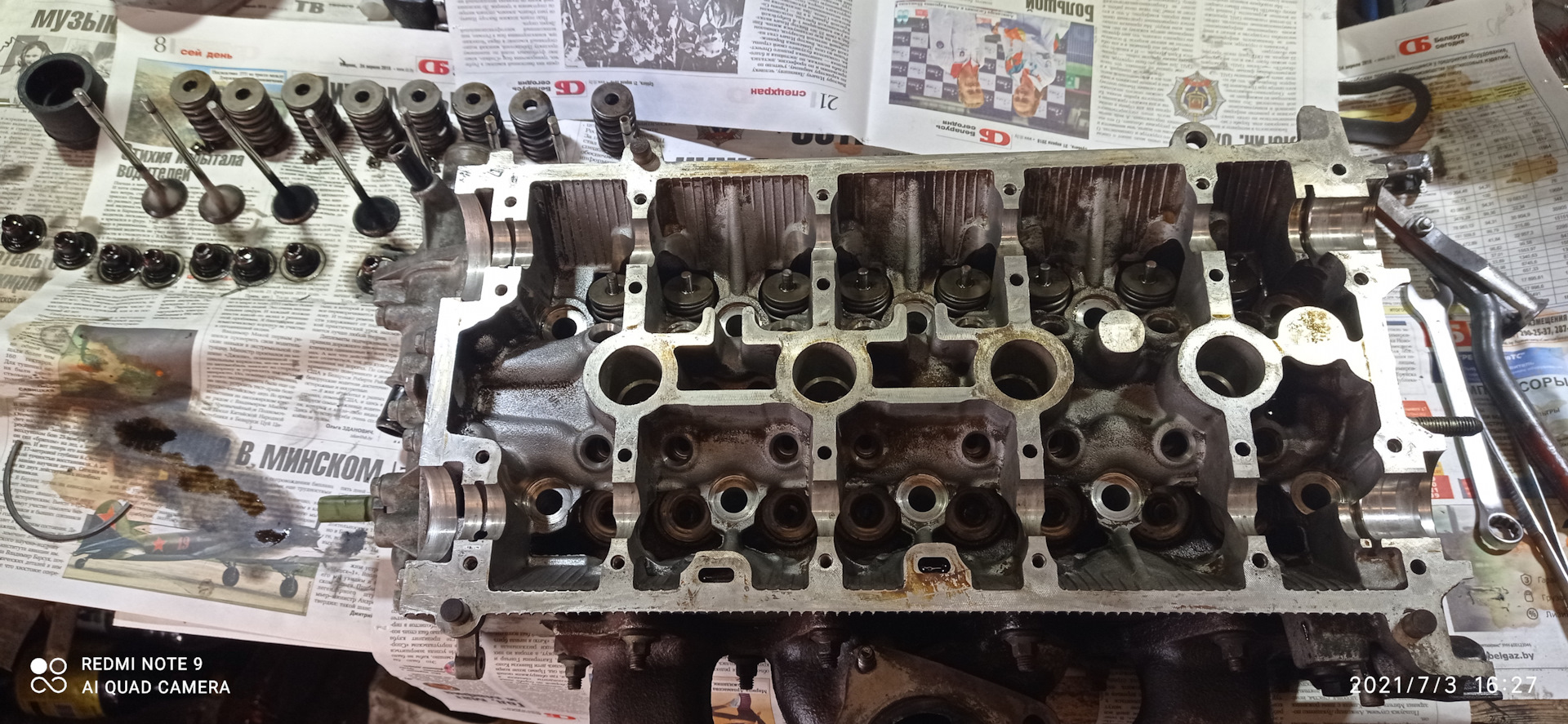 Замена поршневых колец F4R — Renault Espace (4G), 2 л, 2007 года ...