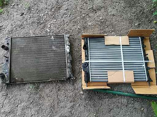 Логан. Радиатор охлаждения Luzar. — Dacia Logan (1G), 1,4 л, 2006 года ...