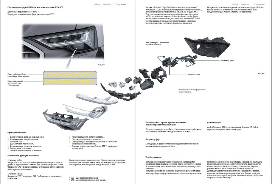Фары HD Matrix LED на Audi A6/A7 4K/C8 NEW — Audi A6 (C8), 3 л, 2021 ...