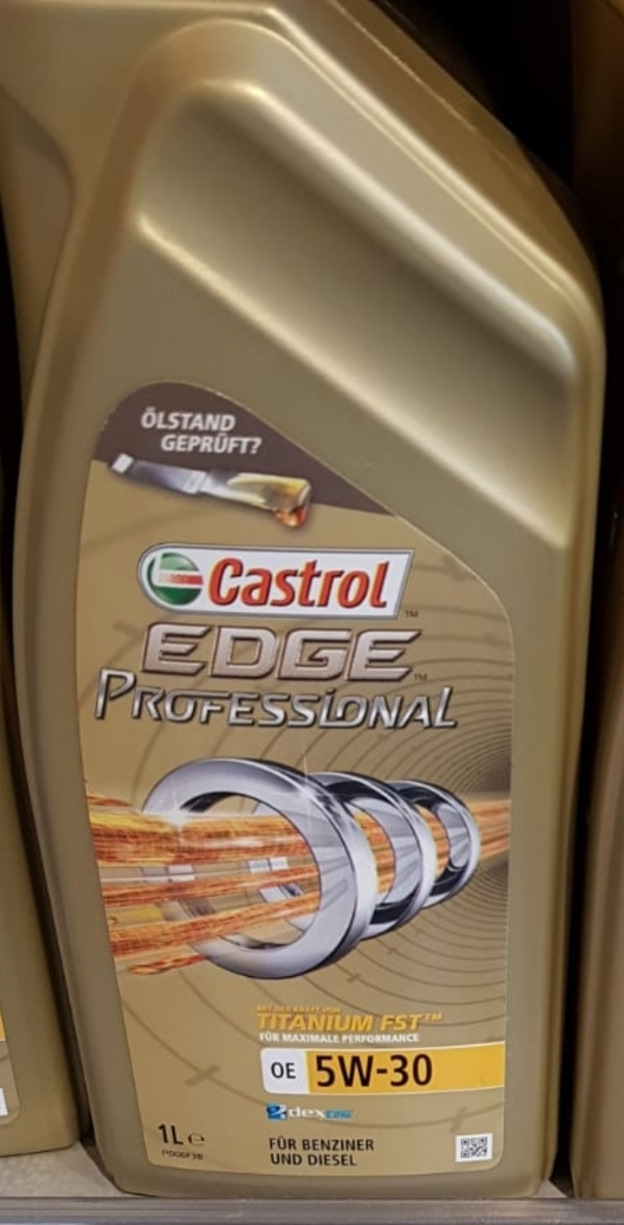 Замена масла Castrol EDGE FST Professional 5w30 — Volkswagen Golf GTI ...