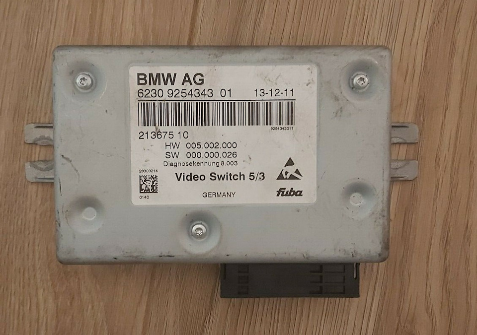Установка RSE. Опция S6FHA (Часть1. Videoswitch) — BMW 7 series (F01/02 ...