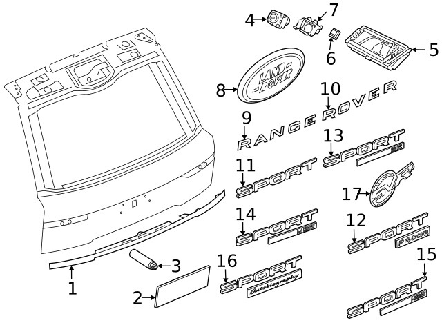 LR045015 Этикетка Jaguar Land Rover | Запчасти на DRIVE2