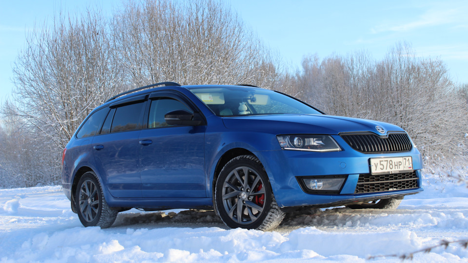 Skoda Octavia Combi A7 Mk3 1.8 бензиновый 2014 | 4x4 RACE BLUE на DRIVE2
