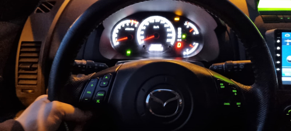 #12 Установка круиз контроля (подсветка ЗЕЛЕНАЯ) MAZDA 5 CR — Mazda 5 ...