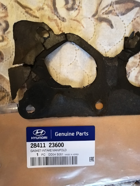 2841123600 Прокладка впускного коллектора двигателя KIA HYUNDAI ...