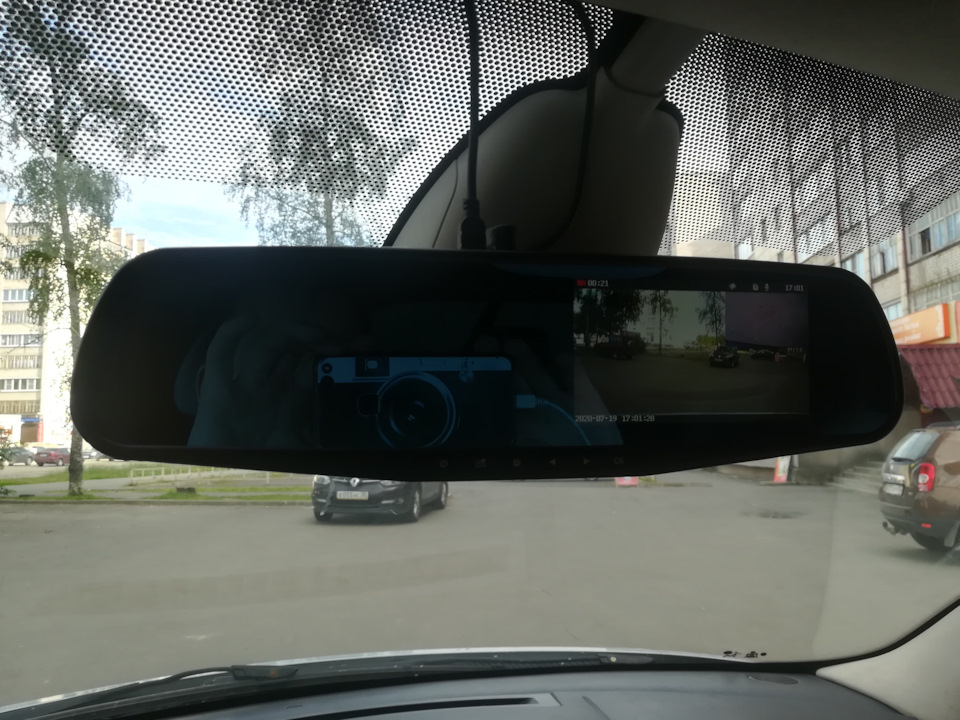 Камера с регистратором в зеркале заднего вида — Renault Grand Scenic II ...