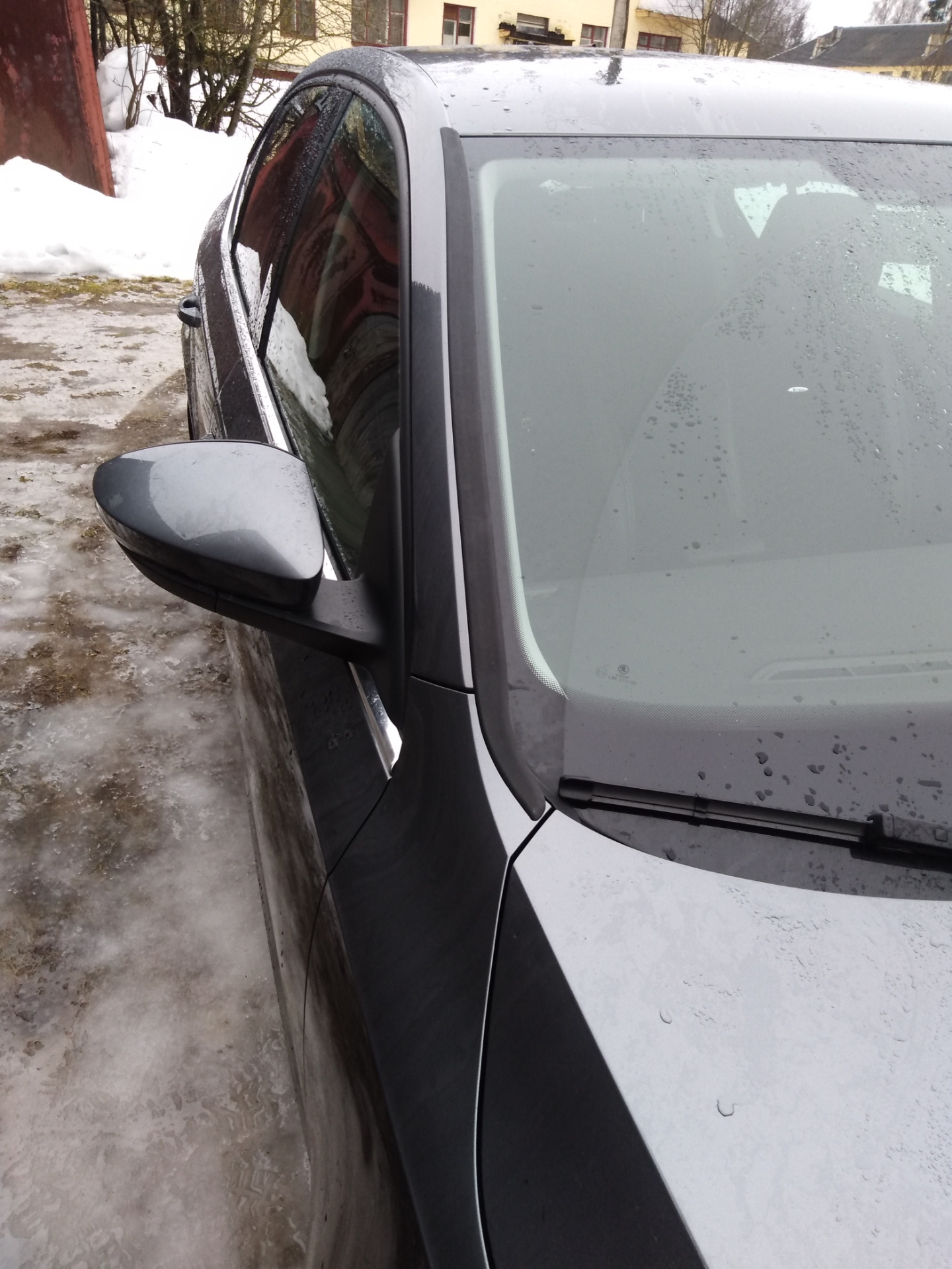 Водоотводы на лобовое (дефлекторы лобового стекла) А7FL — Skoda Octavia ...
