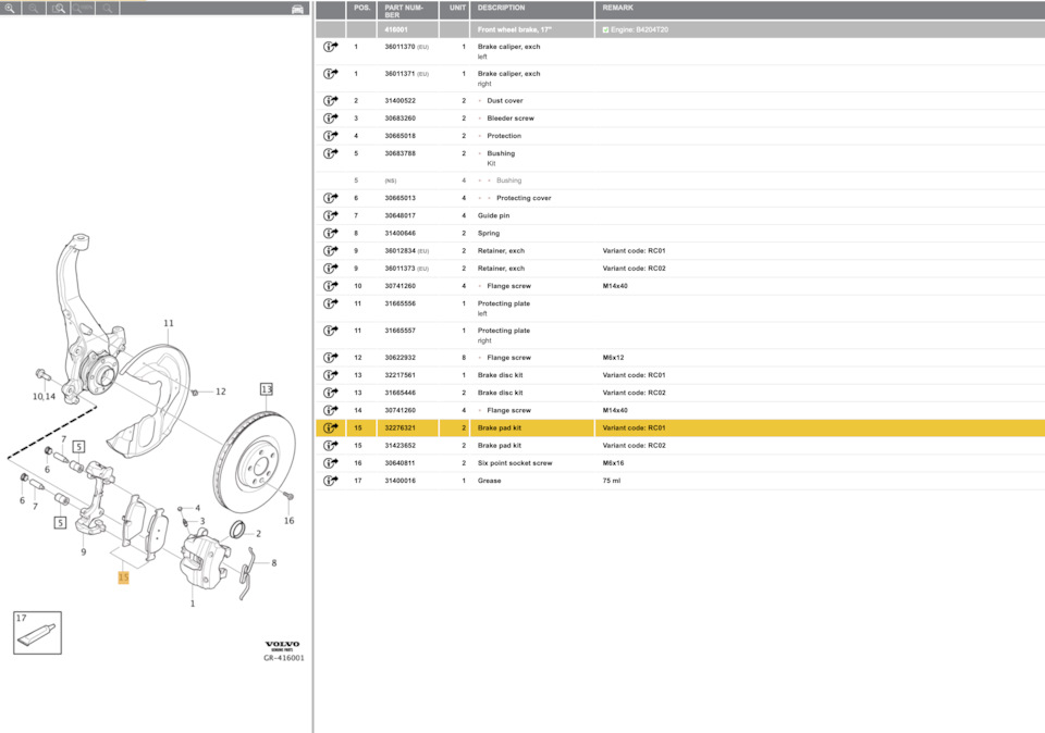 Вечная тема подбора запчастей — Volvo XC60 (2G), 2 л, 2020 года ...