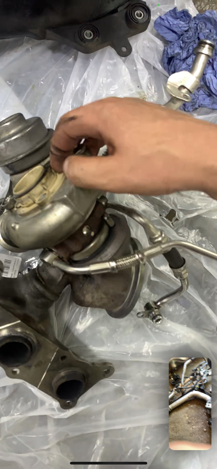 Вот она! плановая замена турбин!) — BMW 3 series Coupe (E92), 3 л, 2007 ...