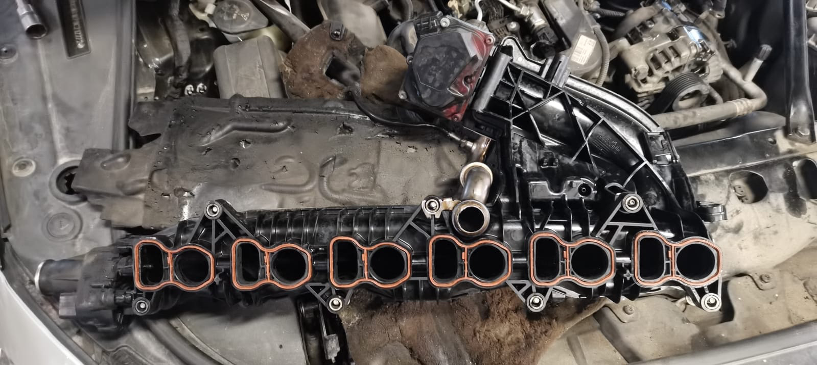 5.Устранение течи масла коллектора и корпуса масляного фильтра n57 ...