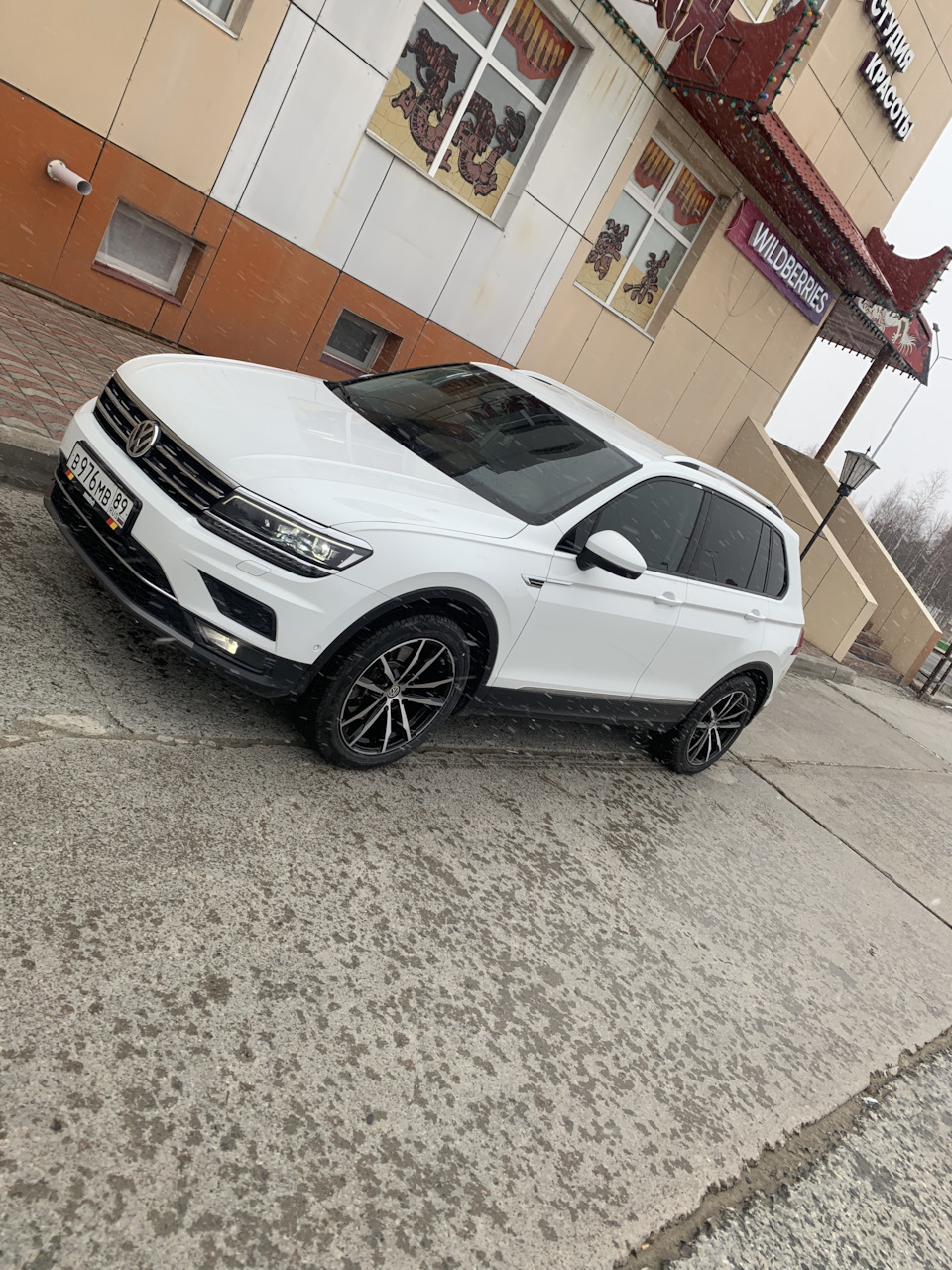 Новые диски и резина — Volkswagen Tiguan (2G), 2 л, 2017 года ...