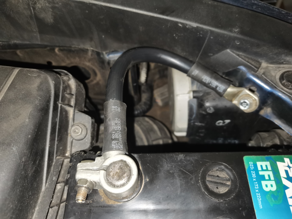 Минусовая клемма — Honda Accord (7G), 2 л, 2007 года | своими руками ...