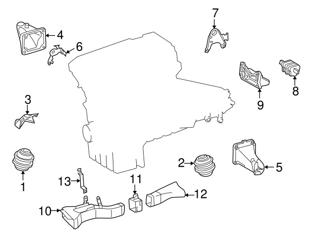 A2032400317 Подвеска, двигатель Mercedes | Запчасти на DRIVE2