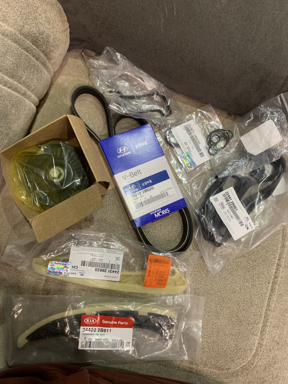 244202B611 ШКИВ НАТЯЖИТЕЛЯ РЕМНЯ ГРМ KIA HYUNDAI | Запчасти на DRIVE2