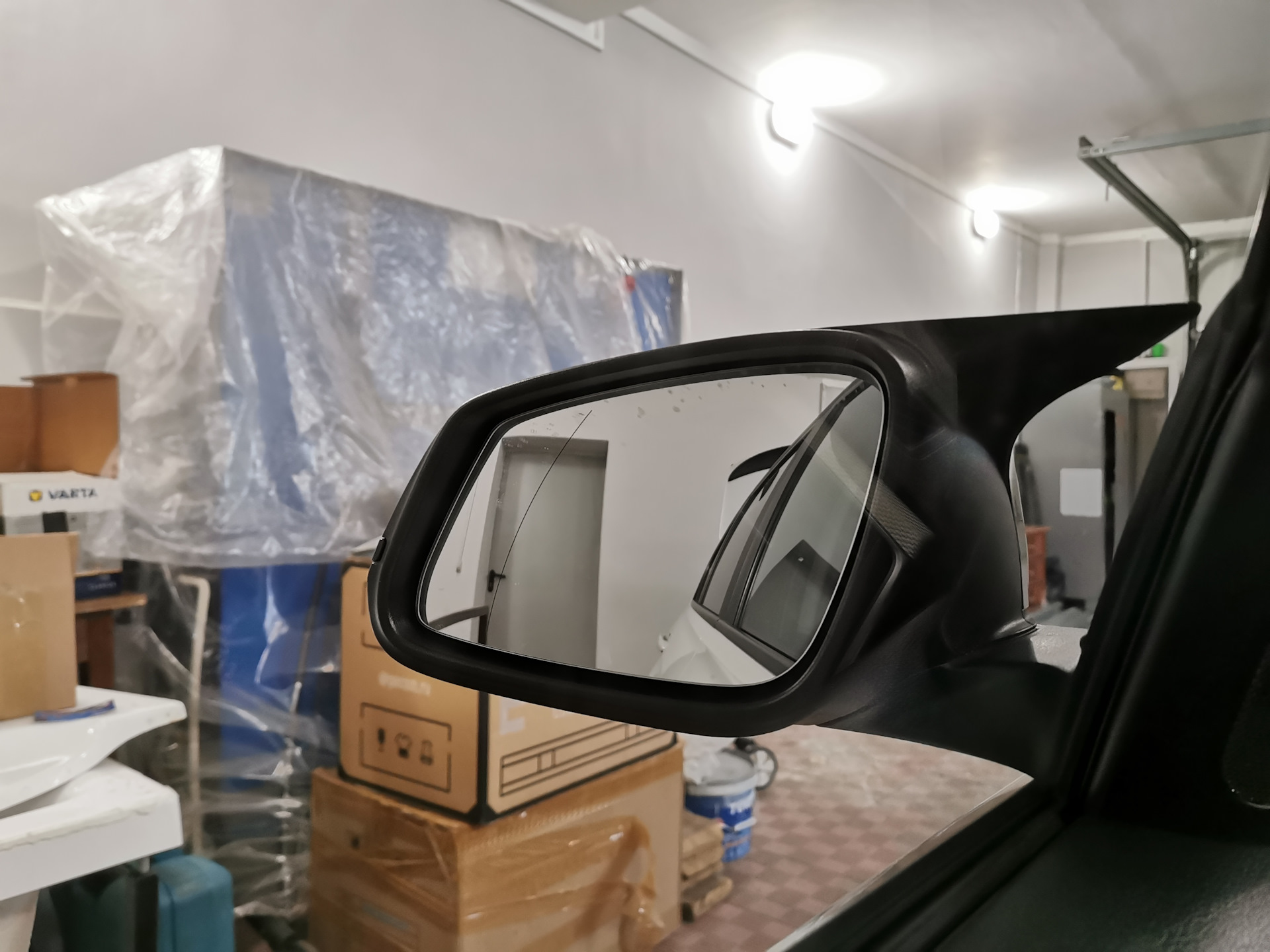 Накладки на зеркала и перетяжка руля — BMW 3 series (F30), 2 л, 2014 ...