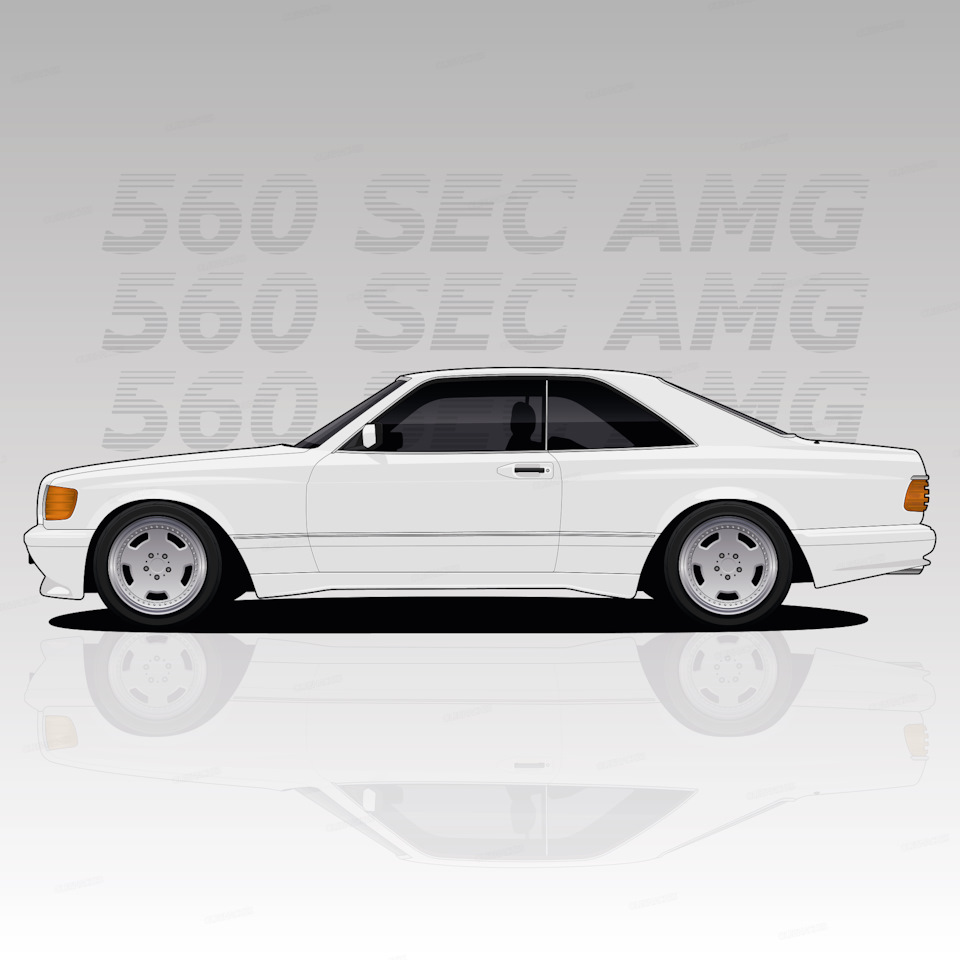 Рисунок MB 560SEC AMG — DRIVE2