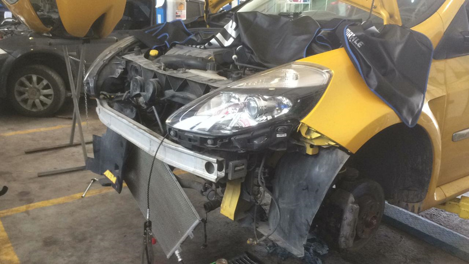 Запись 1.9 Замена сцепления, радиатора ОЖ, шаровой, переобувка ...