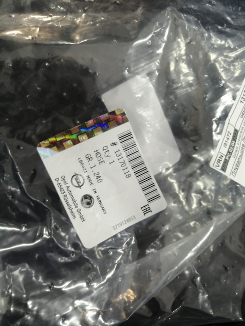 13170118 Шланг отопителя GM | Запчасти на DRIVE2