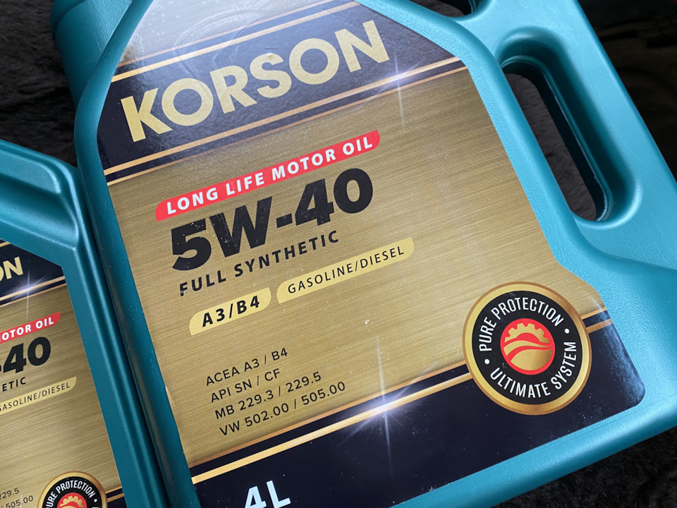 Первое и внеплановое ТО в этом году! Замена масла Korson 5w-40 KS00012 ...