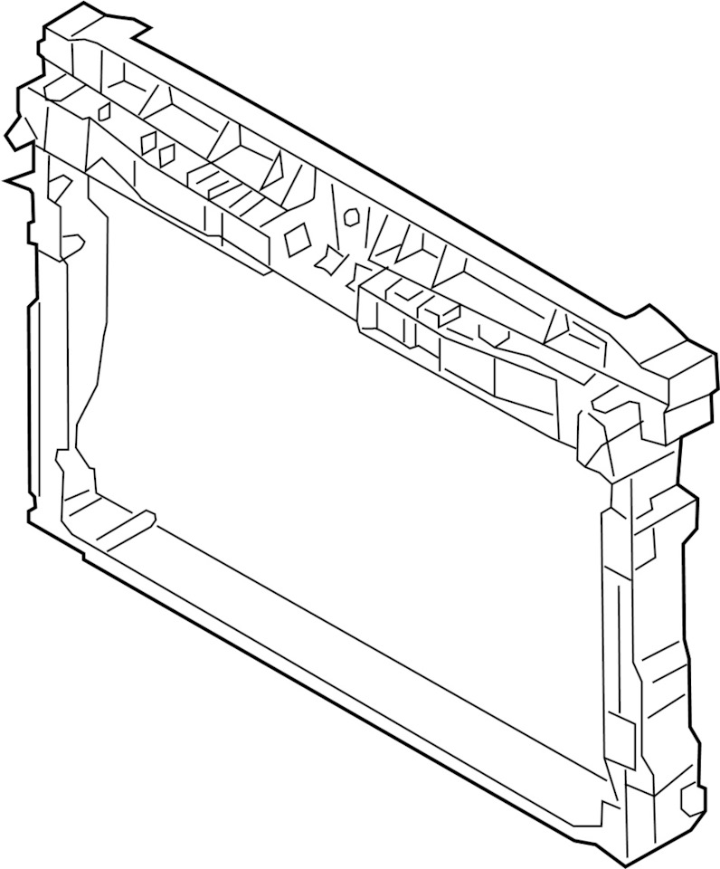 5G0805588R Передняя несущая панель для радиатора Volkswagen Golf VAG ...