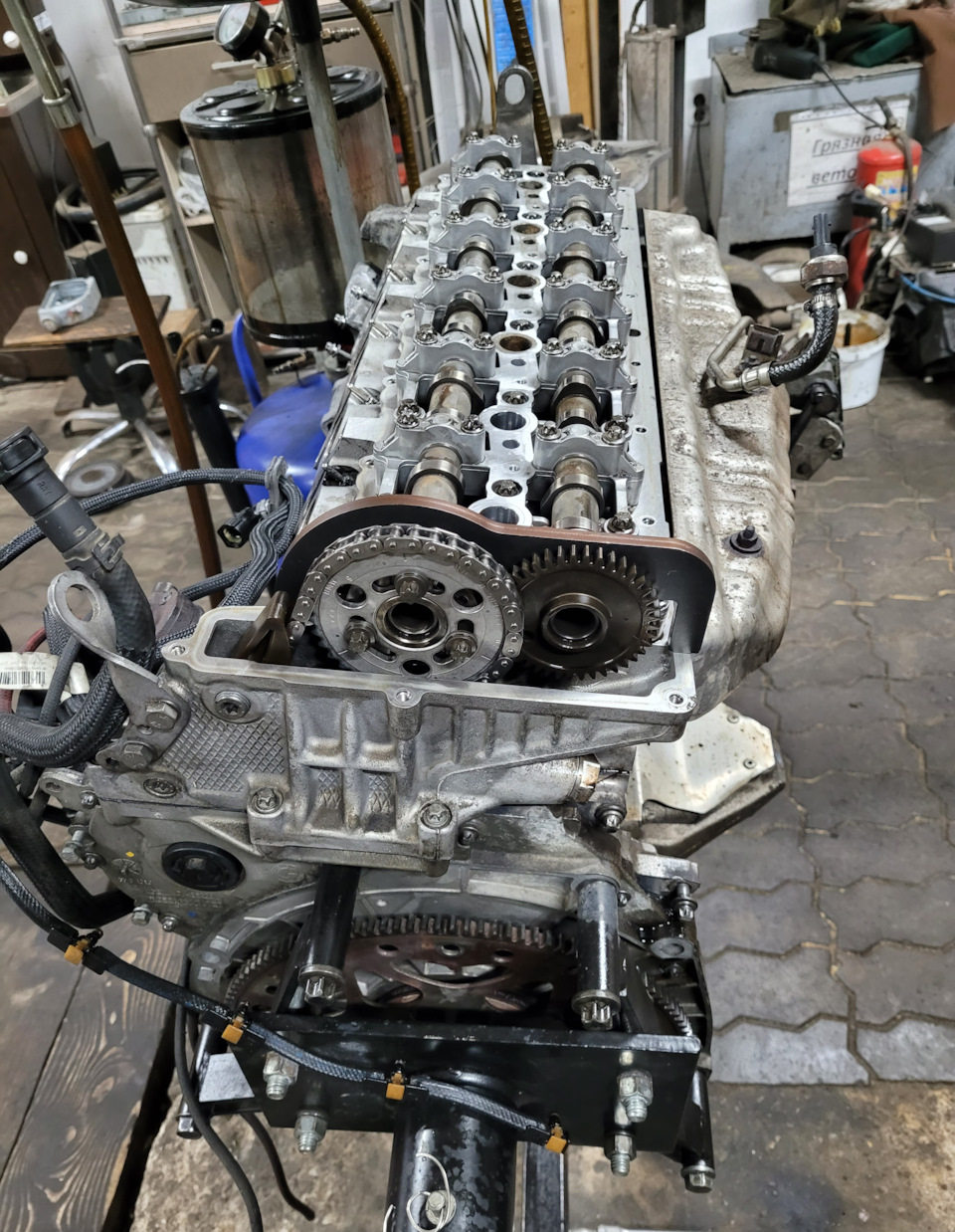 Замена цепи ГРМ на моторе N57N BMW F10 3.0d и устранение небольших ...