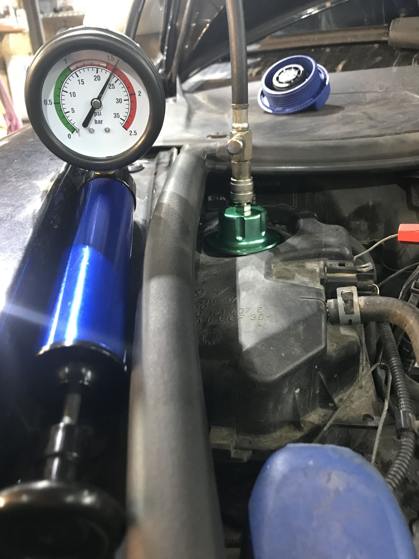 Устранение течи ож. — Porsche Cayenne (1G) 955/957, 3,2 л, 2004 года ...