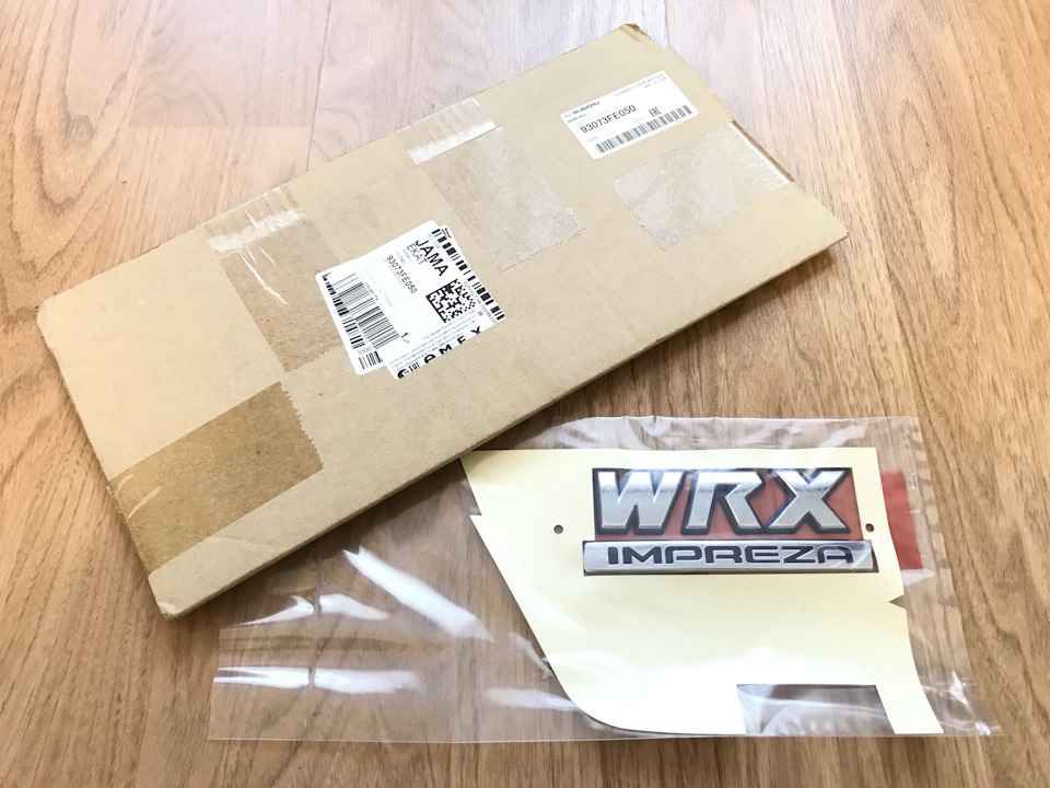 Шильдик WRX IMPREZA (хром-синяя окантовка) OEM — Subaru Impreza (GC/GF ...