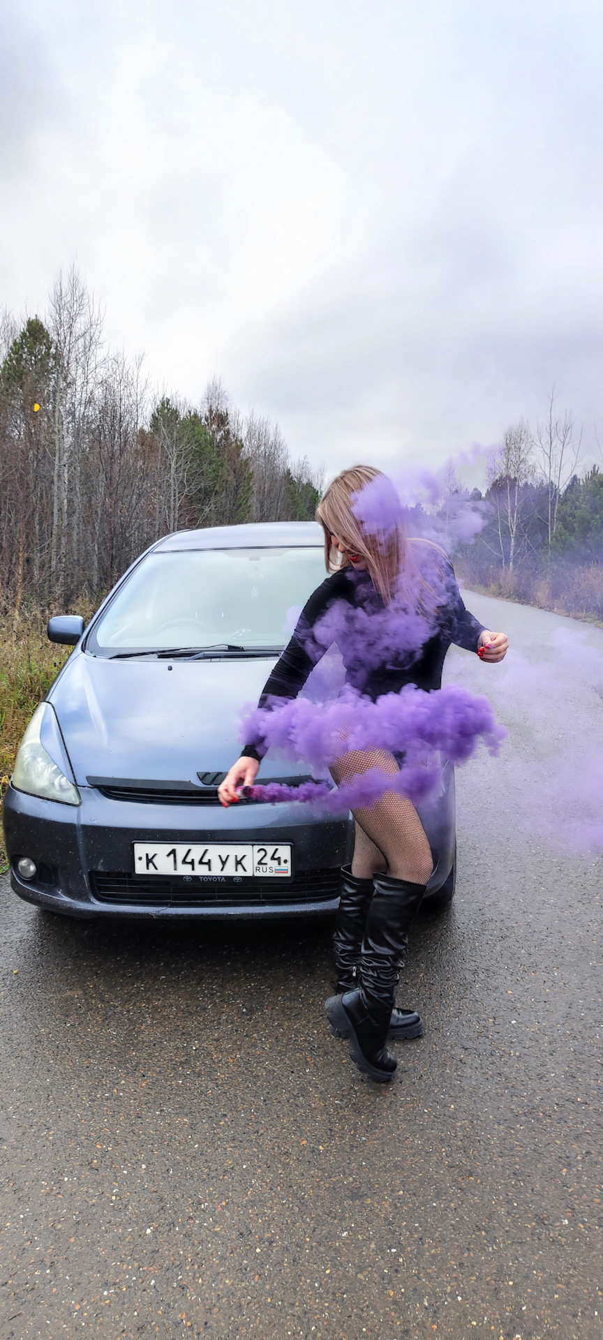 #💜 — Toyota Wish (AE10), 1,8 л, 2004 года | фотография | DRIVE2