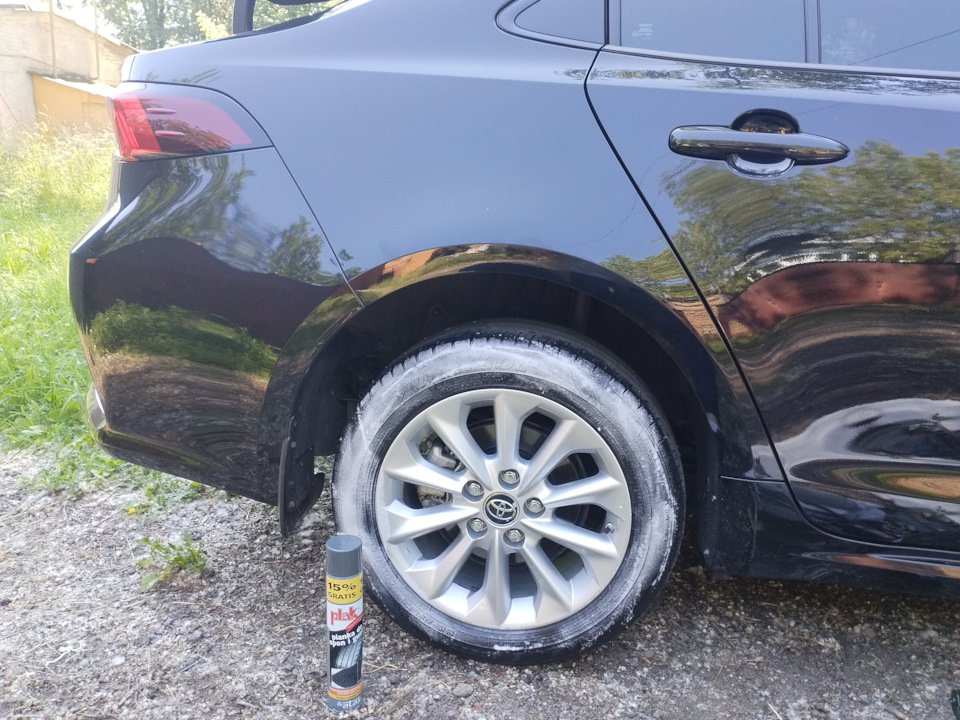 Чернитель резины пенный PLAK💎 — Toyota Corolla (E210), 1,6 л, 2019 года ...