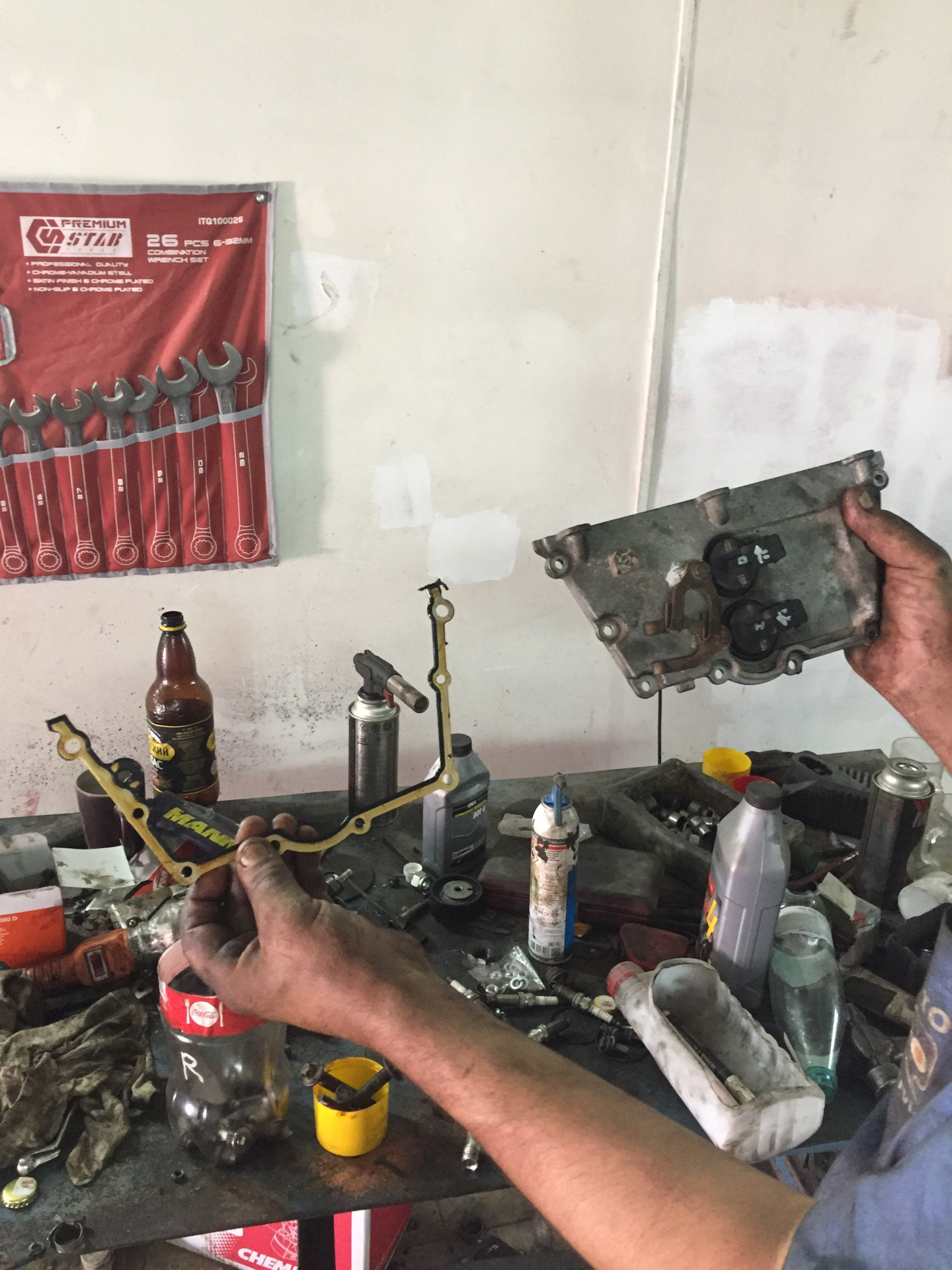 👊Вскрываем движок:( Ну вот и встрял. — BMW X5 (E53), 4,4 л., 2004 года ...