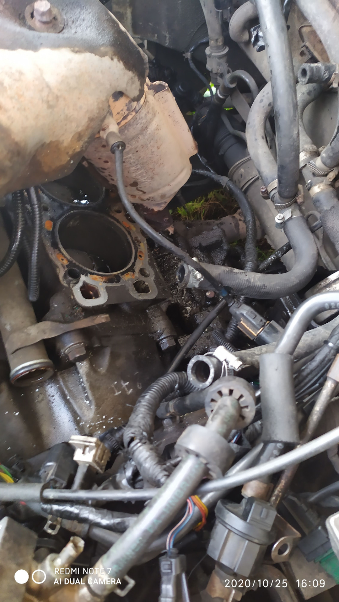 капиталка мотора Santa FE 2.7 v6 — Hyundai Santa Fe (1G), 2,7 л, 2002 ...