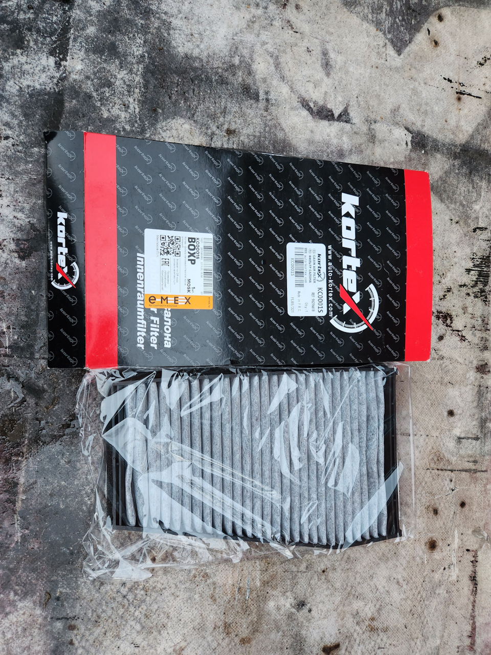 KC0001S Фильтр салонный CHEVROLET EPICA (угольный) KORTEX | Запчасти на ...