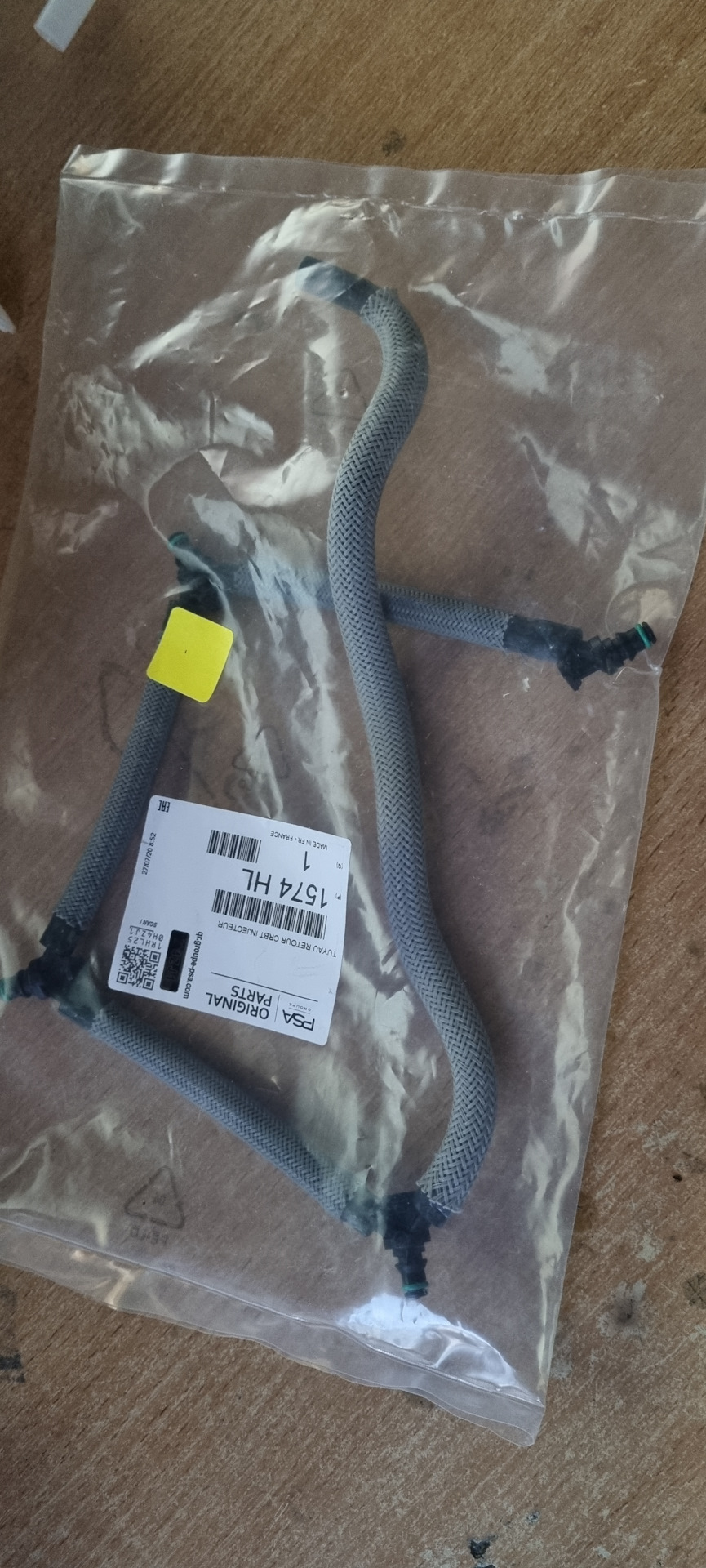 1574HL ТРУБКА ВОЗВРАТНАЯ/TUYAU RETOUR Peugeot Citroen | Запчасти на DRIVE2