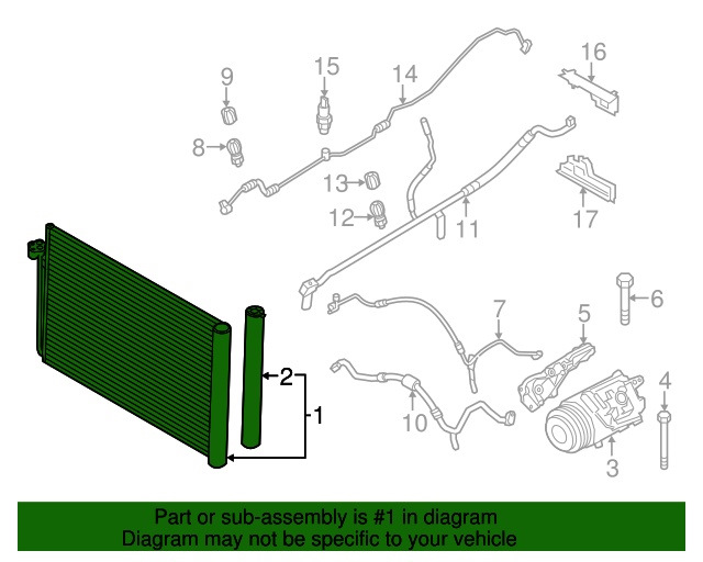 64509149395 Конденсер BMW | Запчасти на DRIVE2