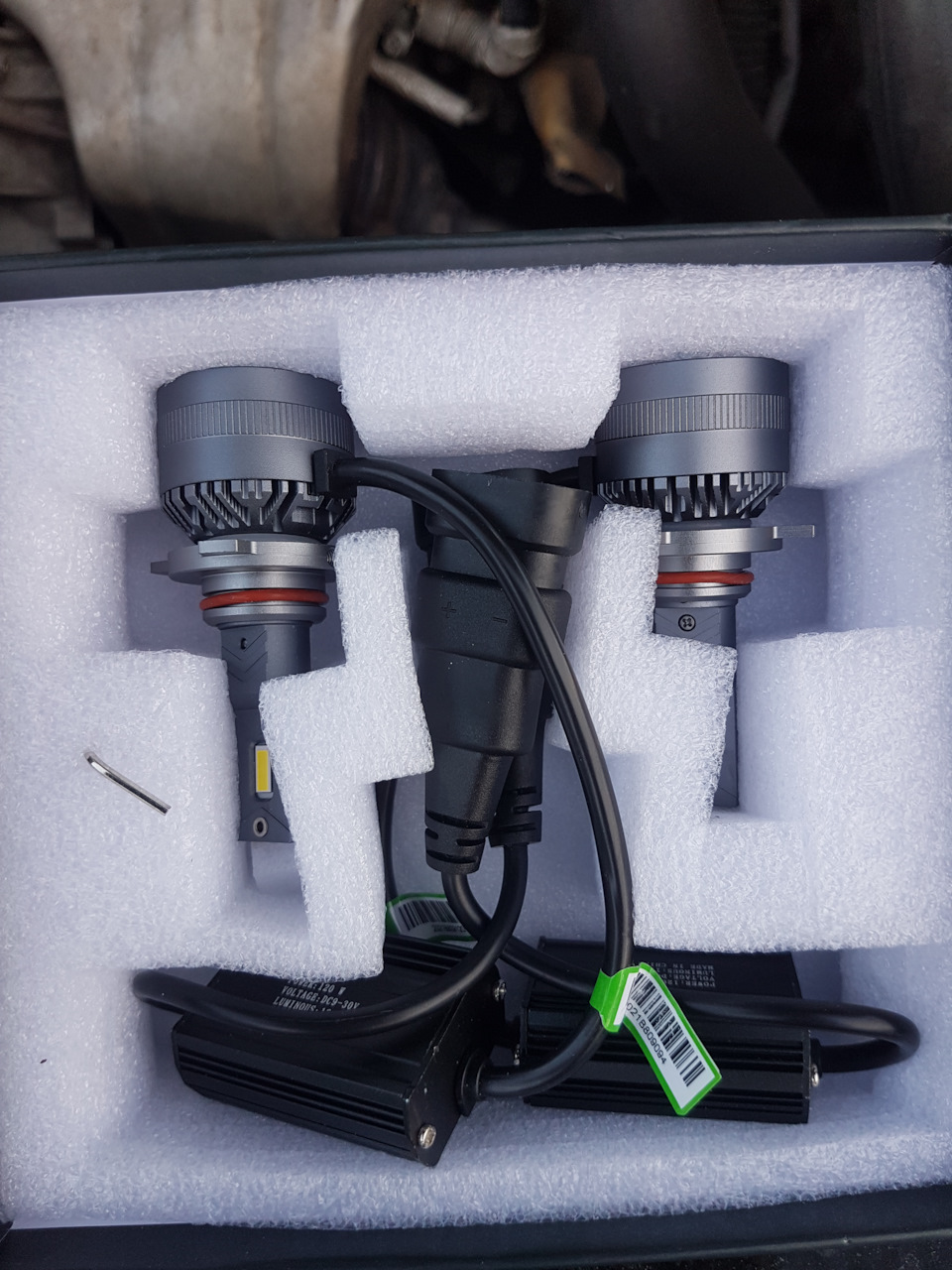 Установка головного освещения LED F5C — Opel Astra J GTC, 1,4 л., 2012 ...