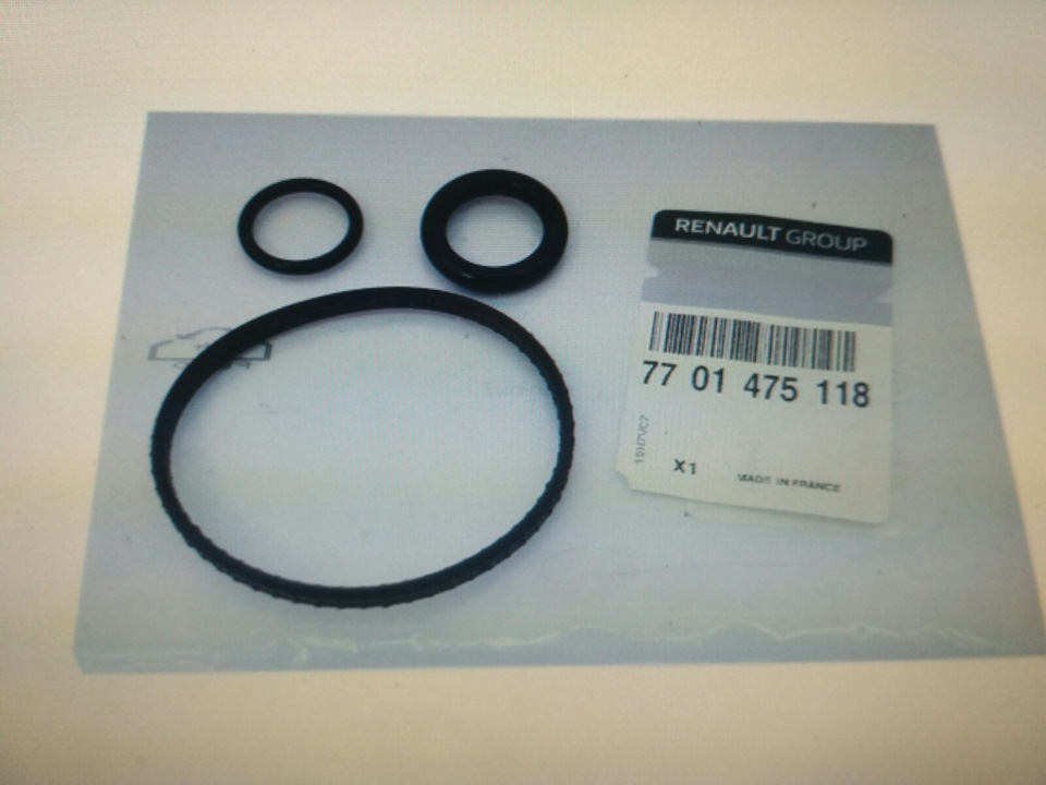 7701475118 Комп прокладок теплообменика 3шт(рез) RENAULT | Запчасти на ...