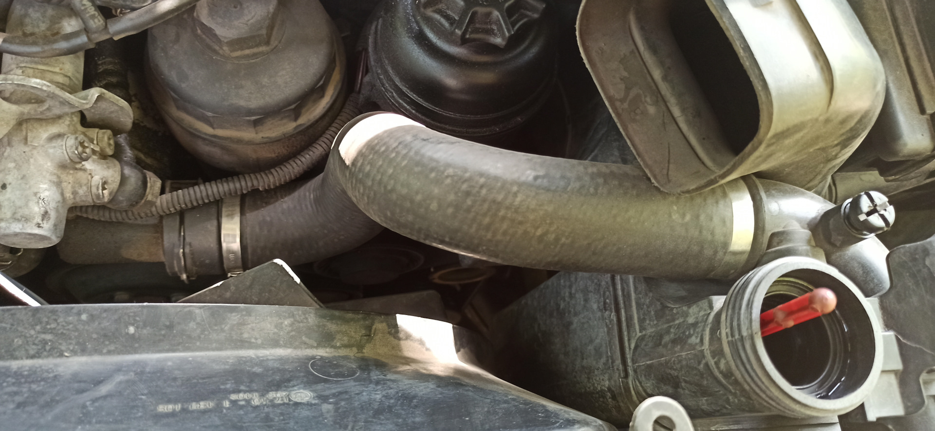 Патрубок системы охлаждения. — BMW X5 (E53), 3 л, 2000 года | своими ...