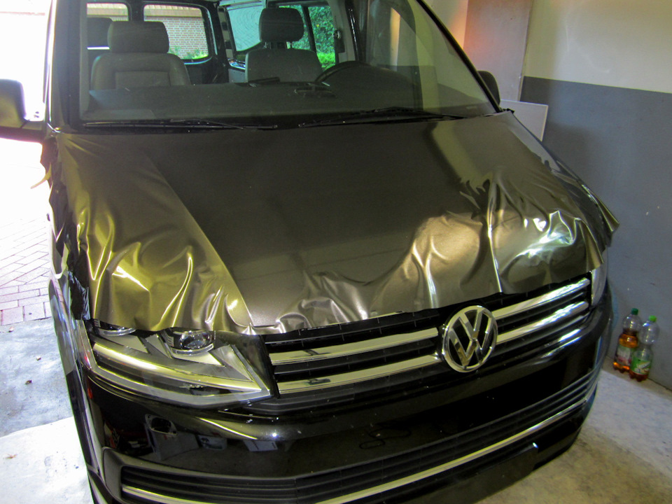 Car Wrapping, начел клеить плöнку, делаю сам — Volkswagen Transporter ...