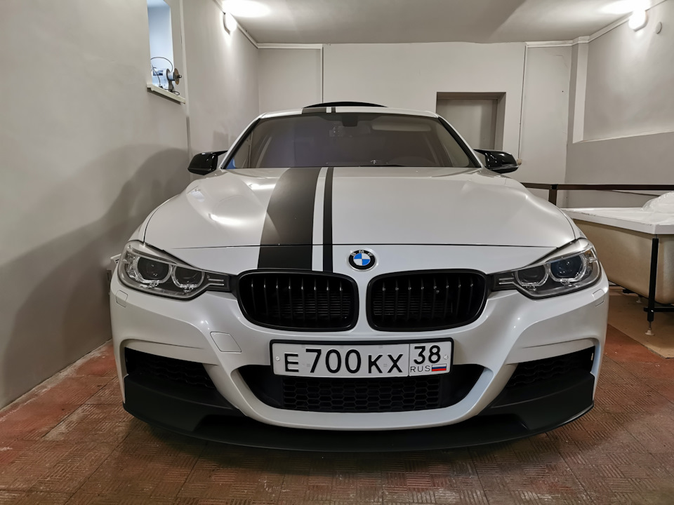 Накладки на зеркала и перетяжка руля — BMW 3 series (F30), 2 л, 2014 ...