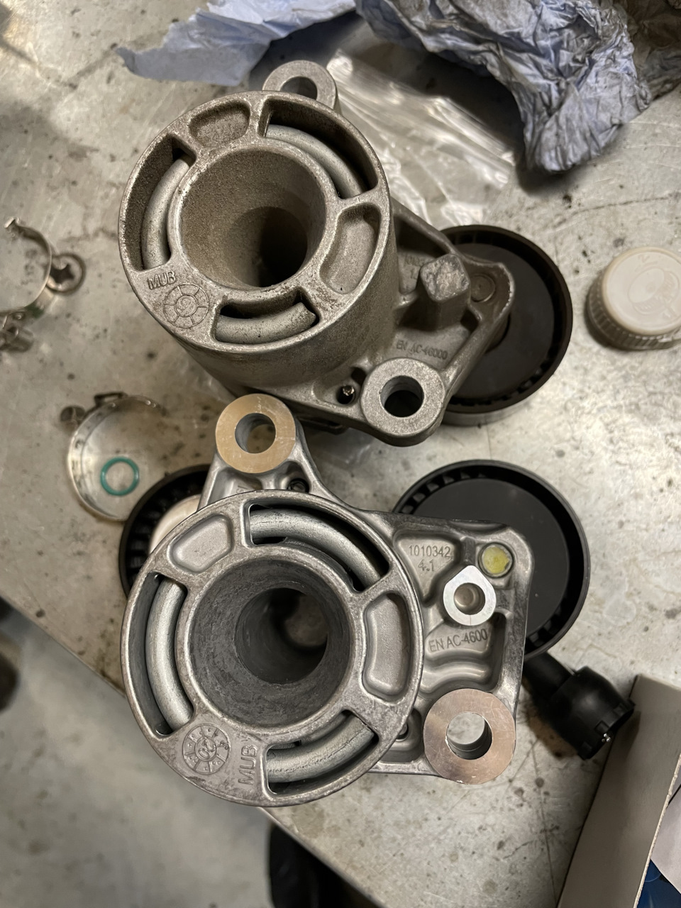 Замена насоса ГУР со всей сопуткой + ремень, ролики и натяжитель. — BMW ...