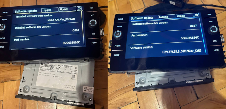 Конвертация китайского MIB2 STD вариант 17252, 17270 и 17272 в европейца без обращения к ...