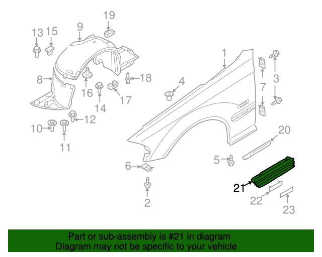 51132694607 Декоративная решетка крыла Л Пд BMW | Запчасти на DRIVE2
