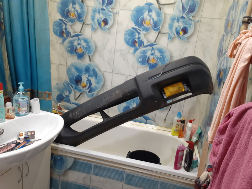 #6 Передний бампер. Начало. — Ford Sierra, 1,6 л, 1987 года | мойка ...