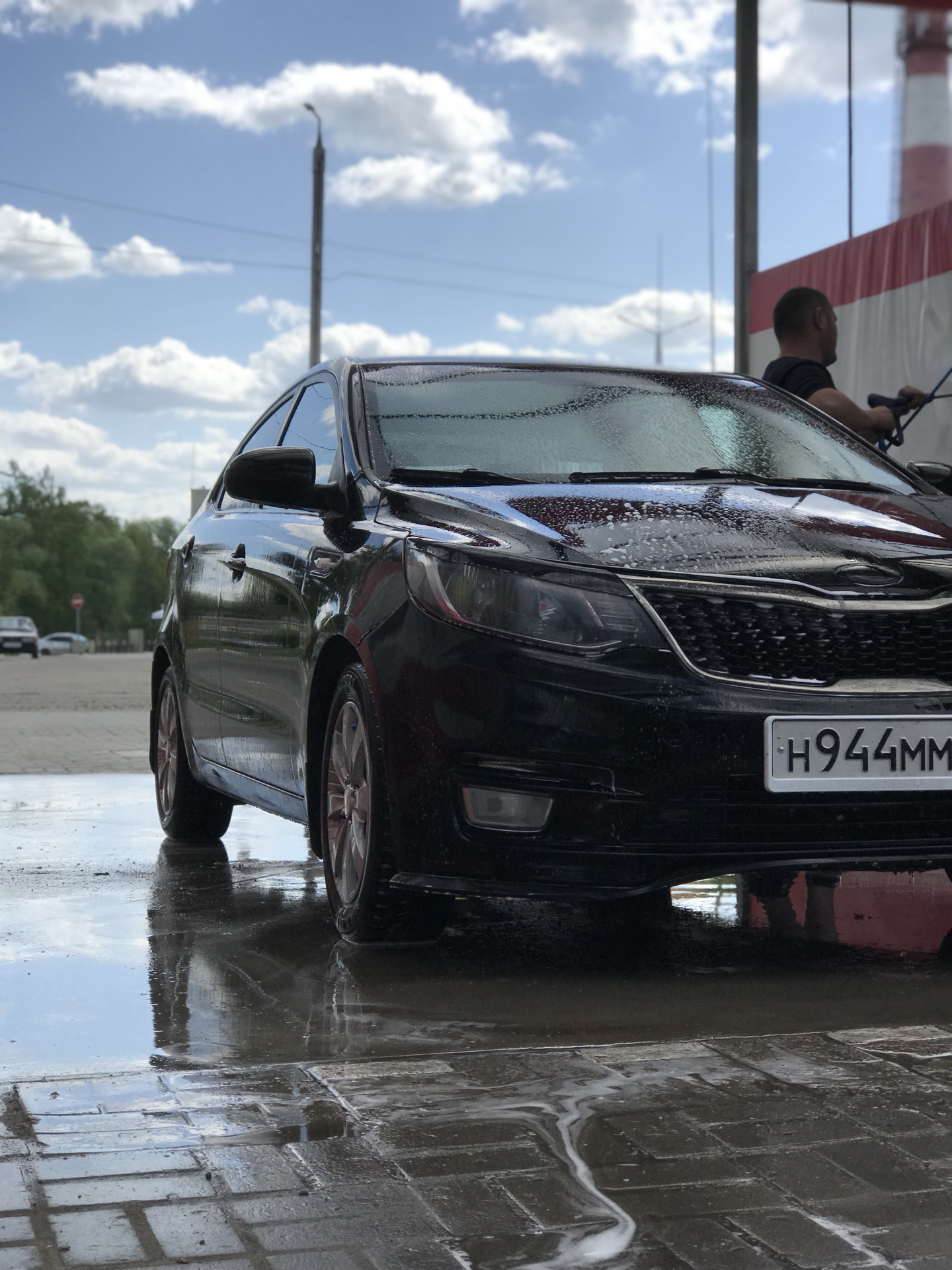 Губа на Рио — KIA Rio (3G), 1,4 л, 2015 года | аксессуары | DRIVE2