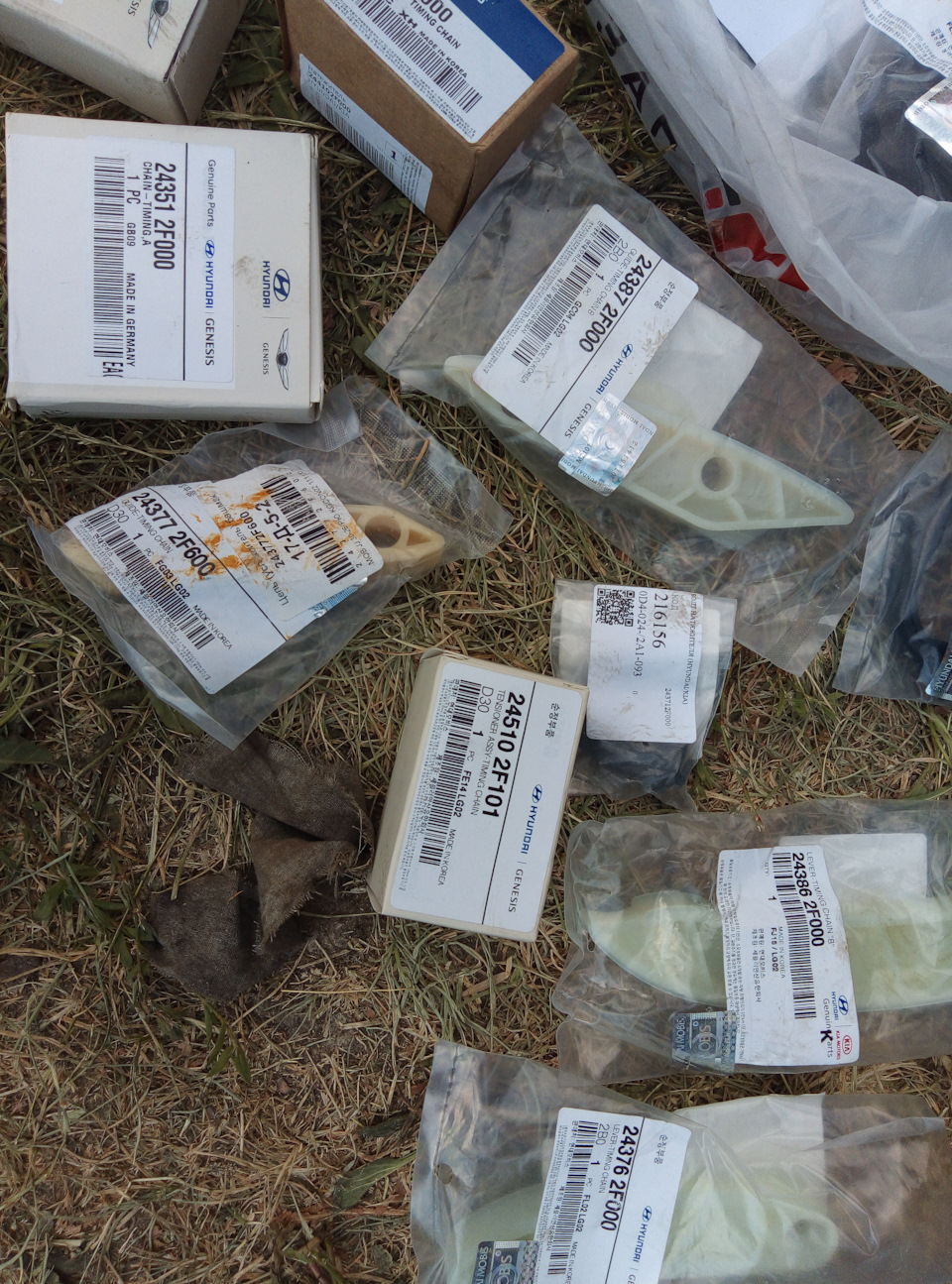 Замена цепей ГРМ 2.2 D4HB — KIA Sorento (2G), 2,2 л, 2011 года | своими ...