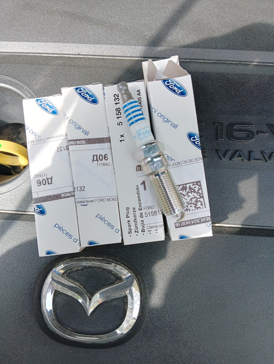 5158132 Свеча зажигания / 2,0/2,3/2,5 Duratec/Dohc 07~ Ford | Запчасти ...